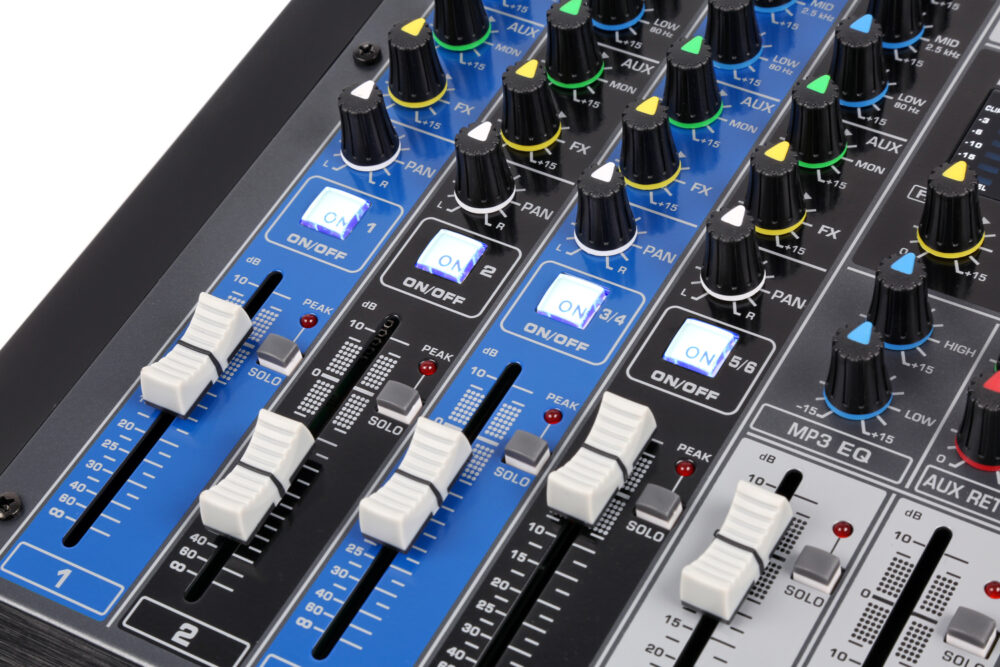 PDM-S1204 12-Channel Professional Analog Mixer - Power Dynamics