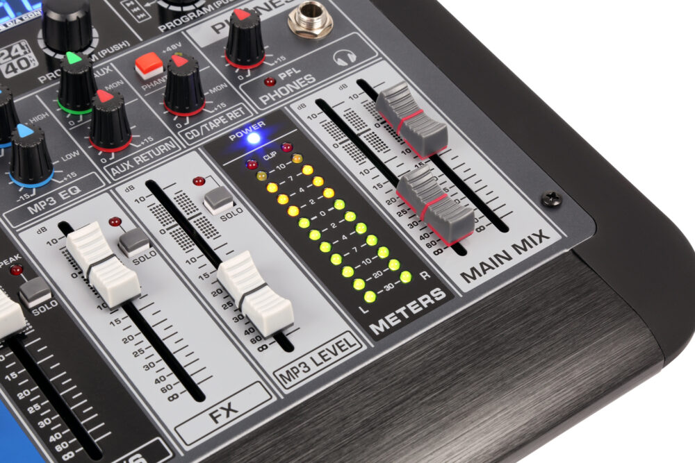 PDM-S1204 12-Channel Professional Analog Mixer - Power Dynamics