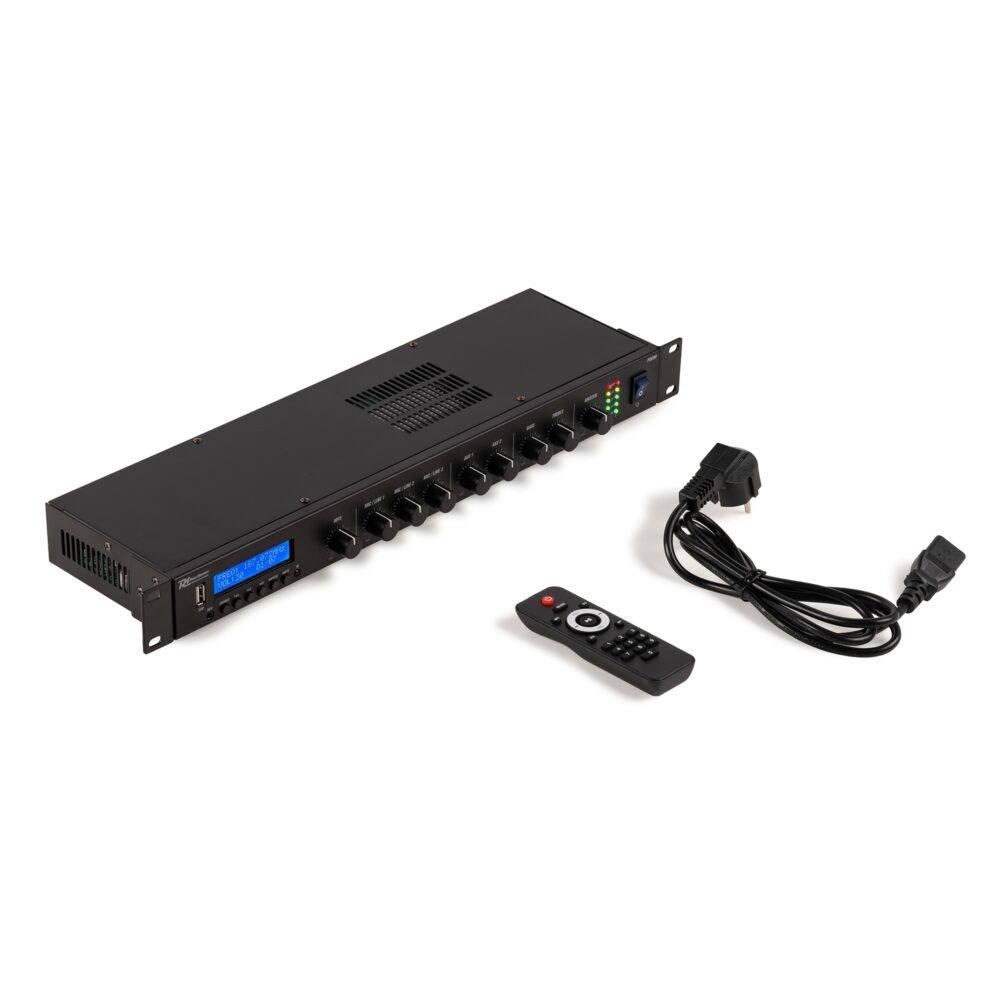 PDC90 Media Player with Amplifier DAB+/USB/MP3/BT - Power Dynamics