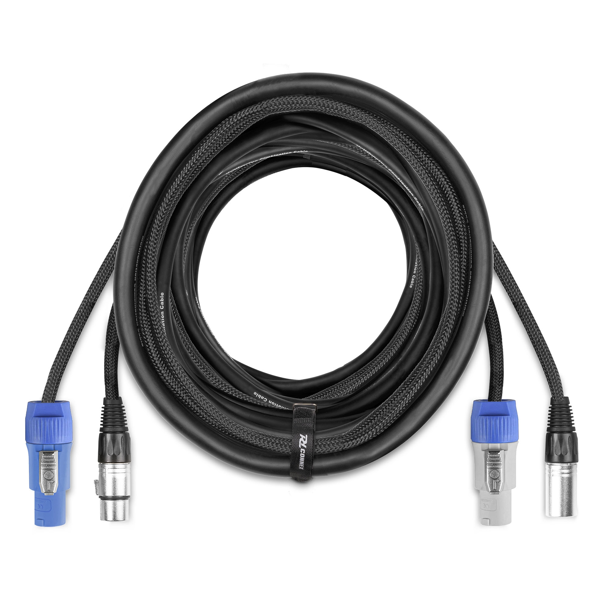 CX06-15 Light Combi Cable Powerconnector B - XLR M / Powerconnector A ...