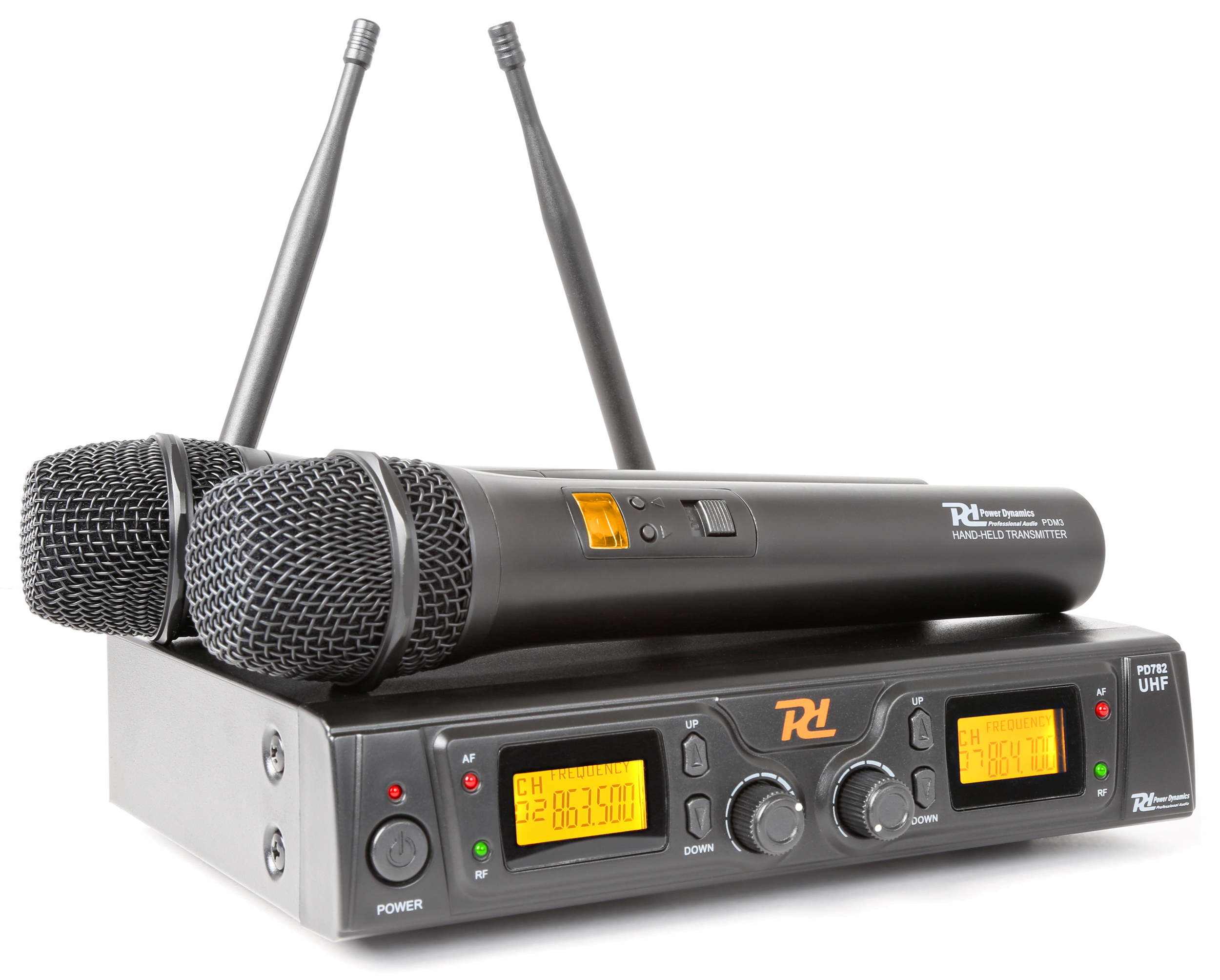PD782 2x 8-Channel UHF Wireless Microphone System with Microphones ...