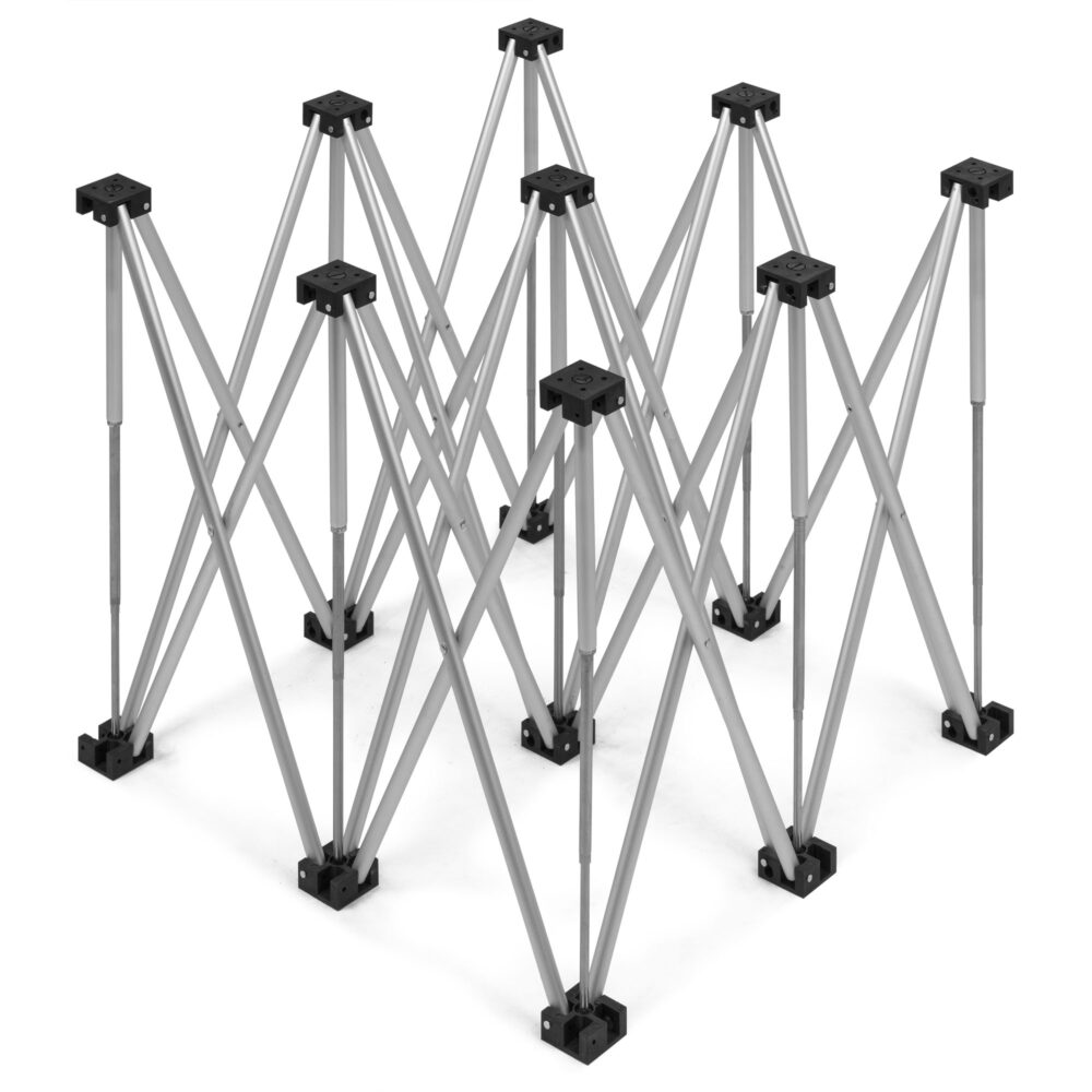 Riser D750 Deck Riser Legs 100 x 100cm Aluminium 20cm - Power Dynamics