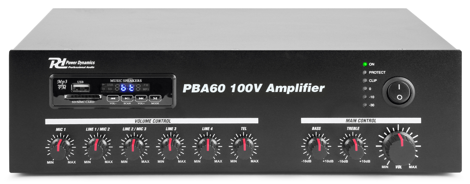 PBA60 100V Amplifier 60W - Power Dynamics