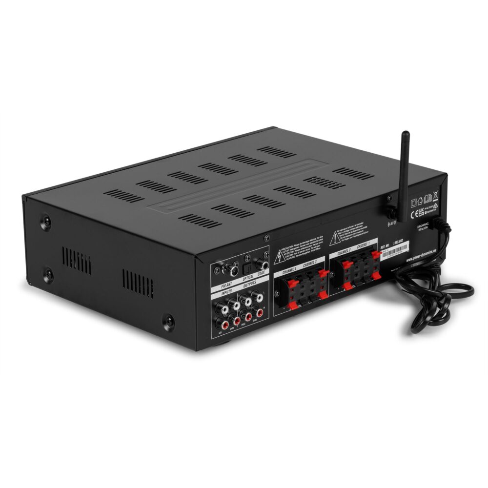 PV240BT 4-Zone Audio Amplifier System 400W - Power Dynamics