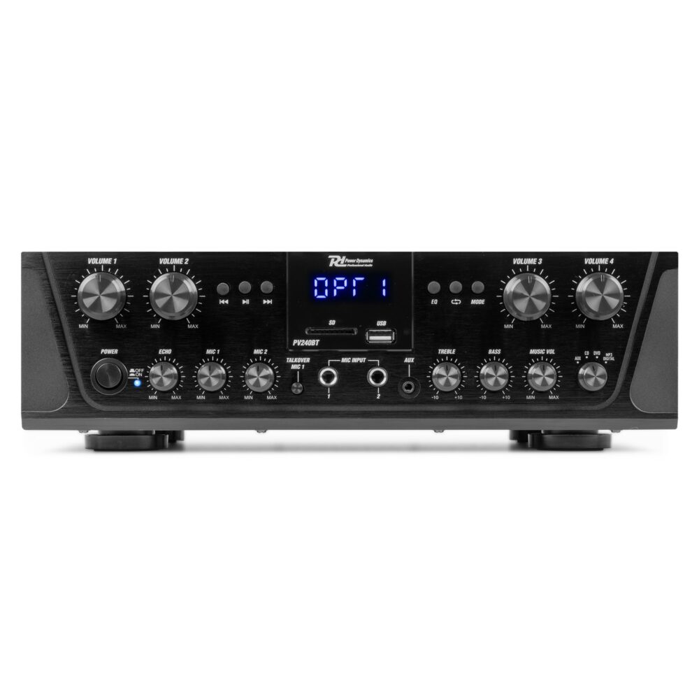 PV240BT 4-Zone Audio Amplifier System 400W - Power Dynamics