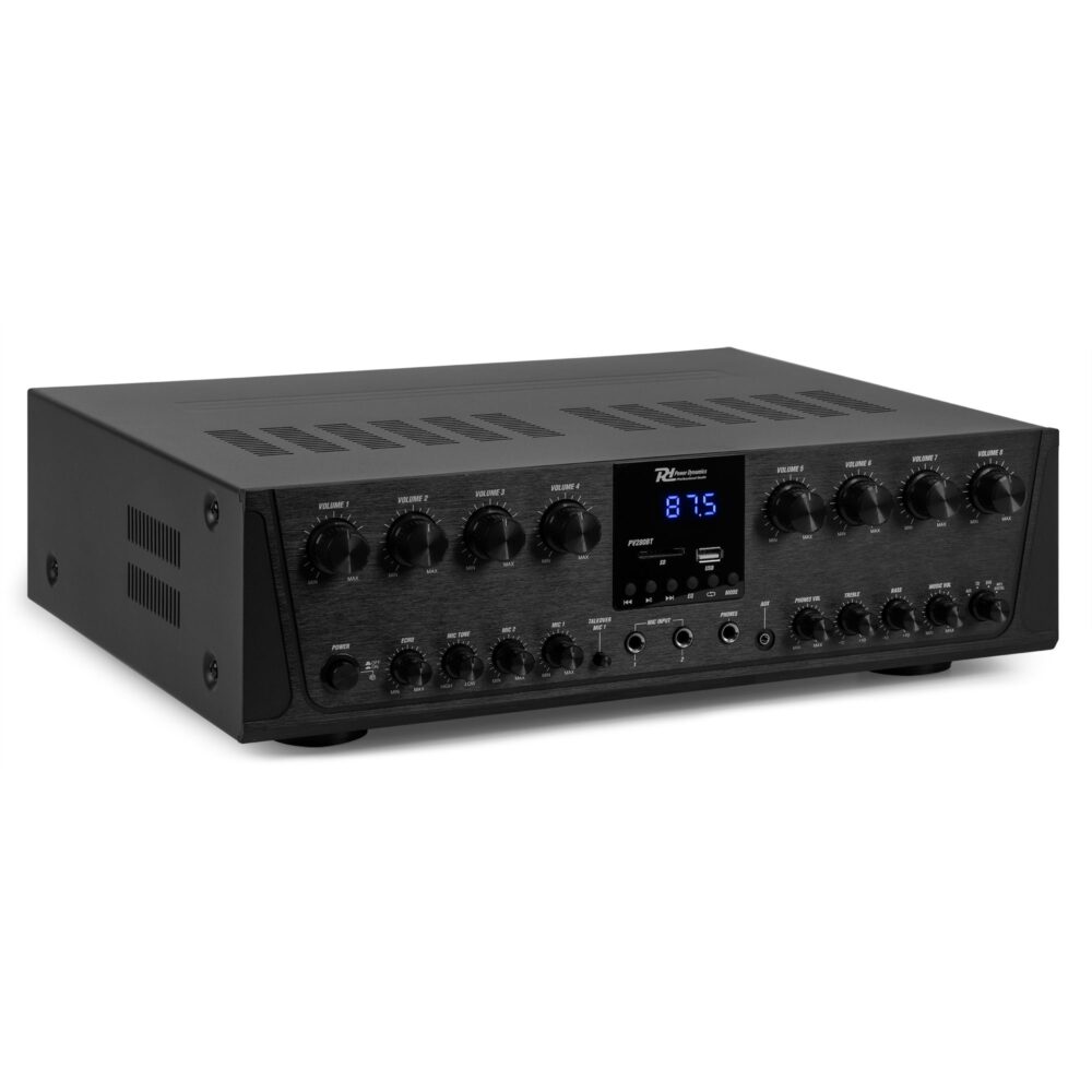 PV280BT 8-Zone Audio Amplifier System 800W - Power Dynamics