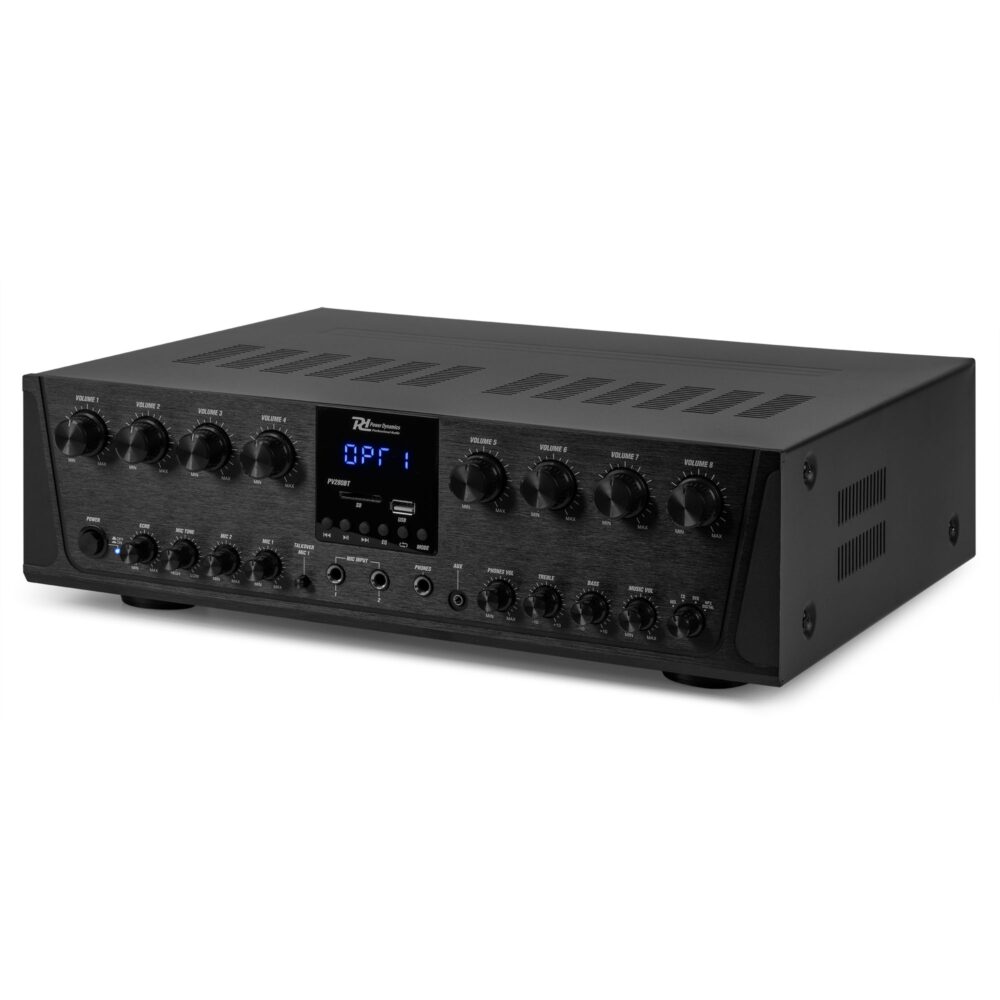 PV280BT 8-Zone Audio Amplifier System 800W - Power Dynamics