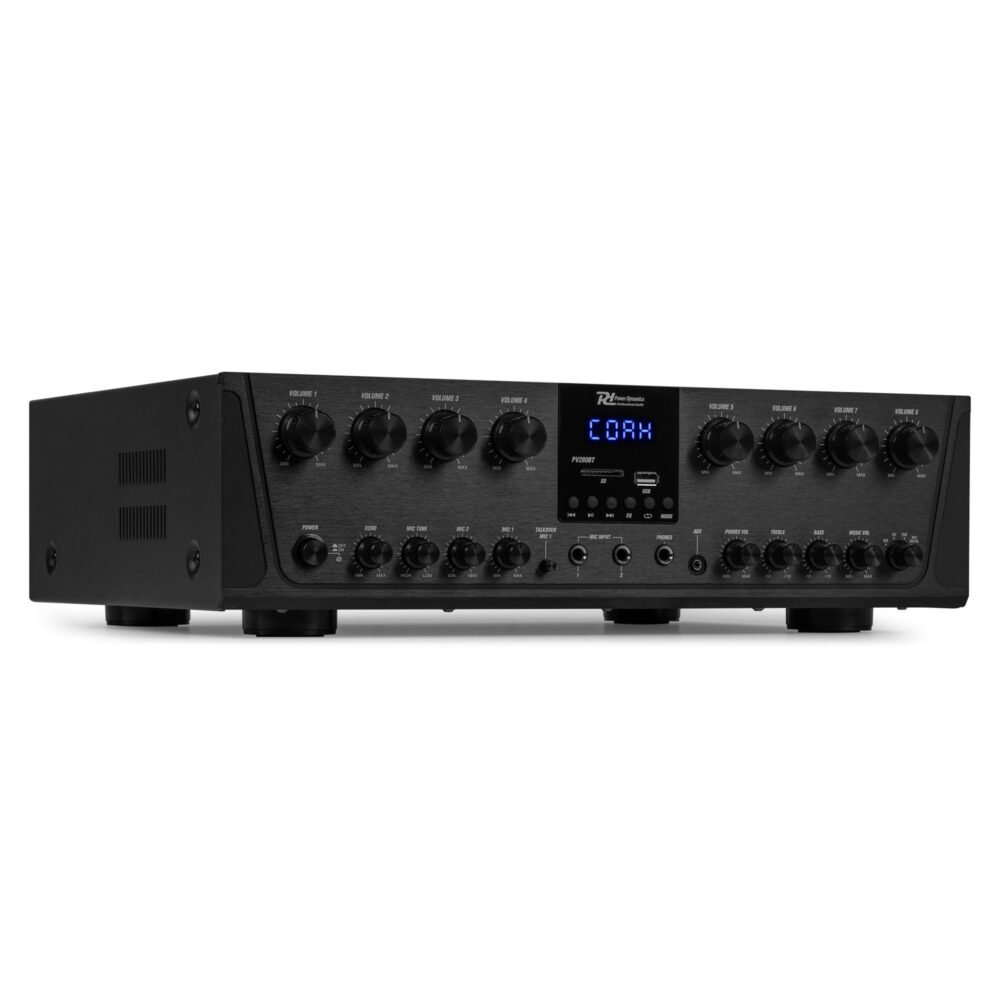 PV280BT 8-Zone Audio Amplifier System 800W - Power Dynamics