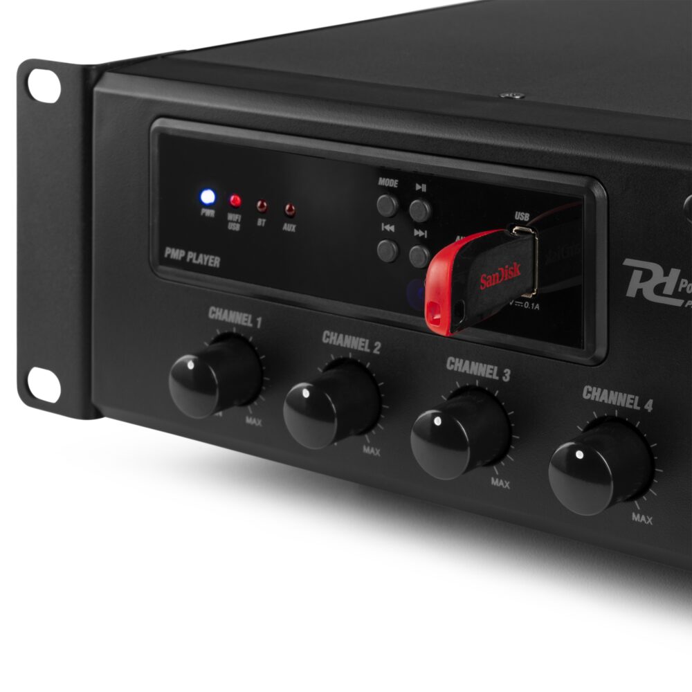PMP240 Commercial Mixer Amplifier 240W 6 zones - Power Dynamics