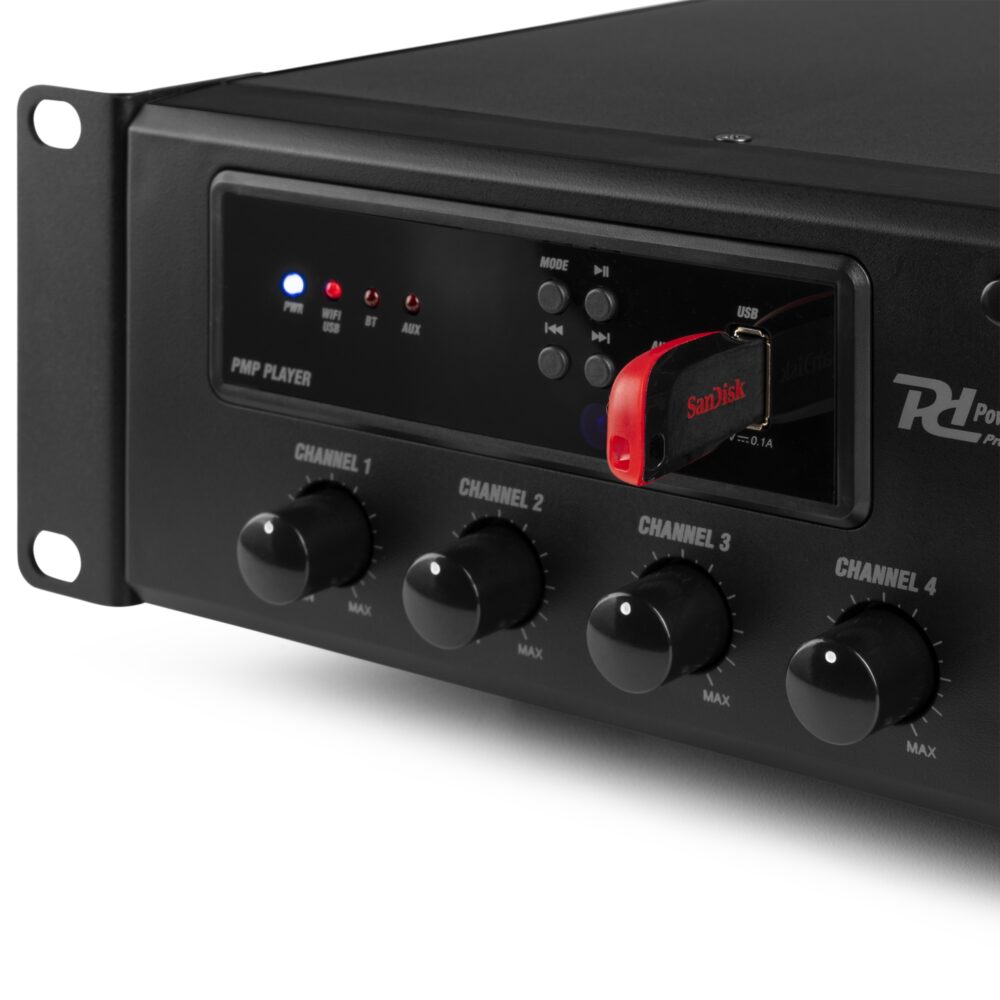 PMP360 Commercial Mixer Amplifier 360W 6 zones - Power Dynamics