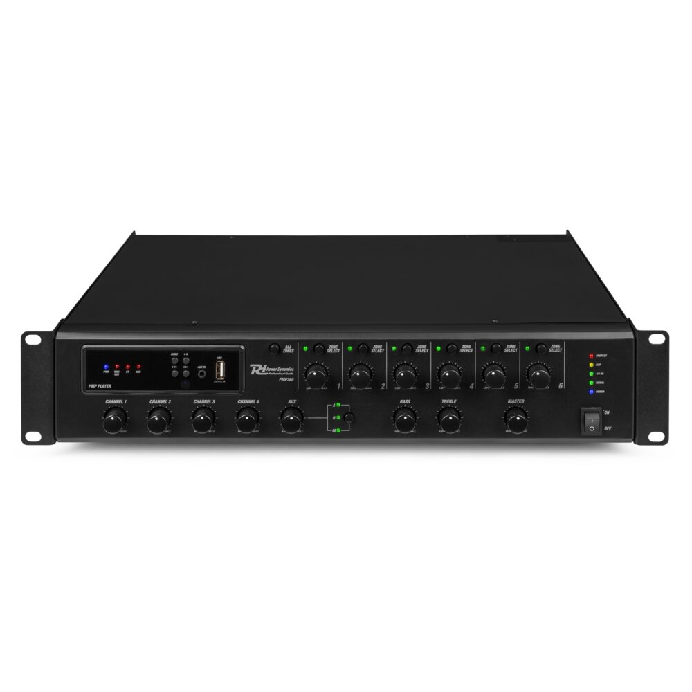 PMP360 Commercial Mixer Amplifier 360W 6 zones - Power Dynamics
